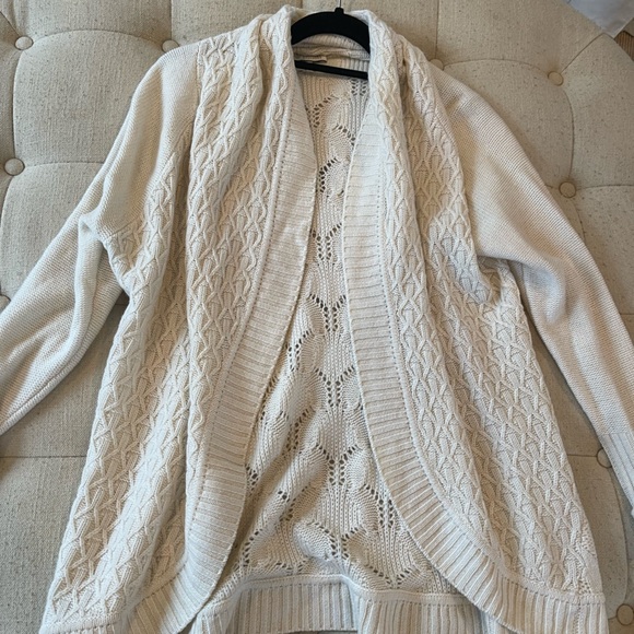 Kinross | Sweaters | Kinross Cream Color Open Cardigan Cashmere Sweater ...